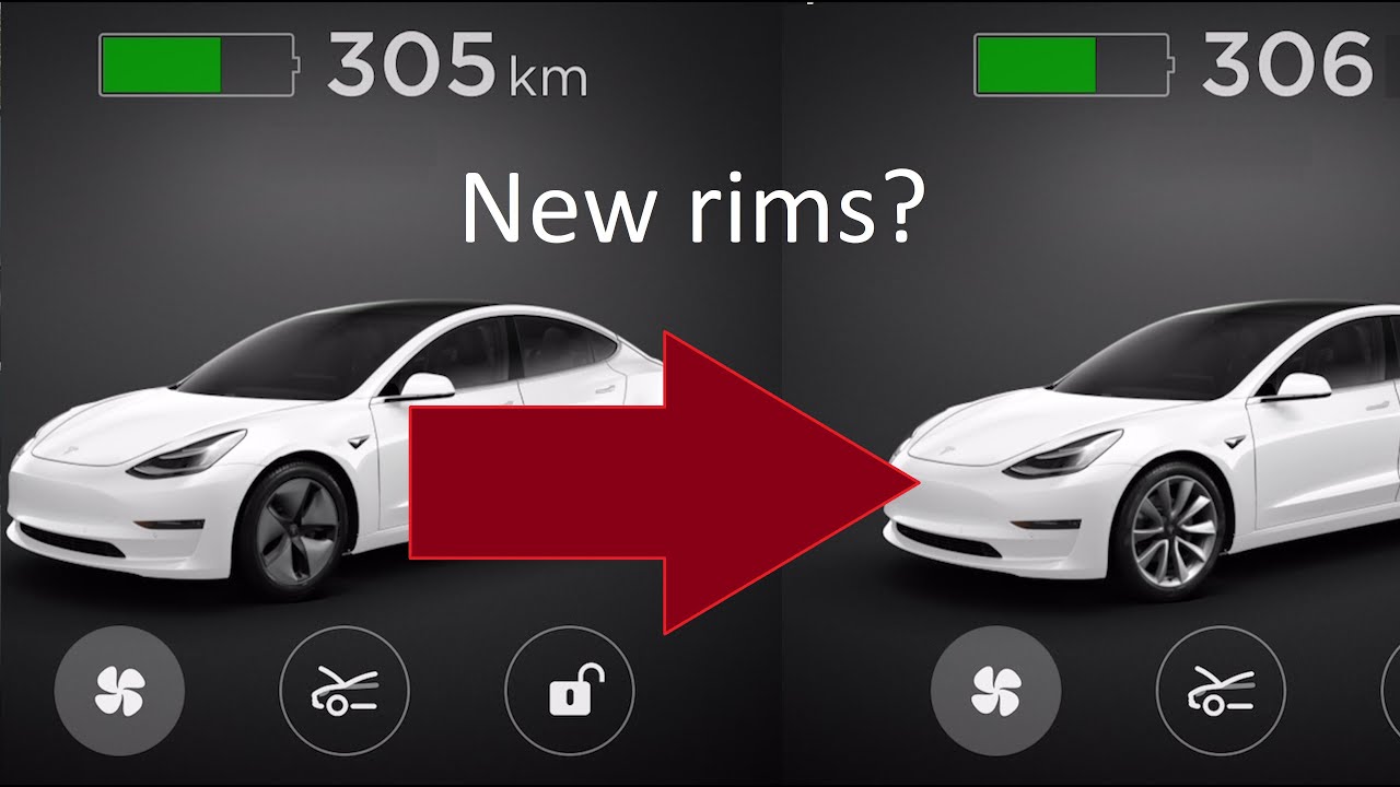 How to CHANGE RIMS in the Tesla App for your Tesla Model 3 - YouTube