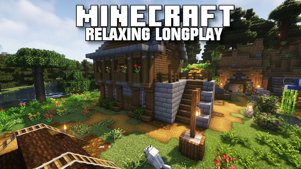 Minecraft Relaxing Longplay - Cozy Spruce House (No Commentary) 1.19.2 ...