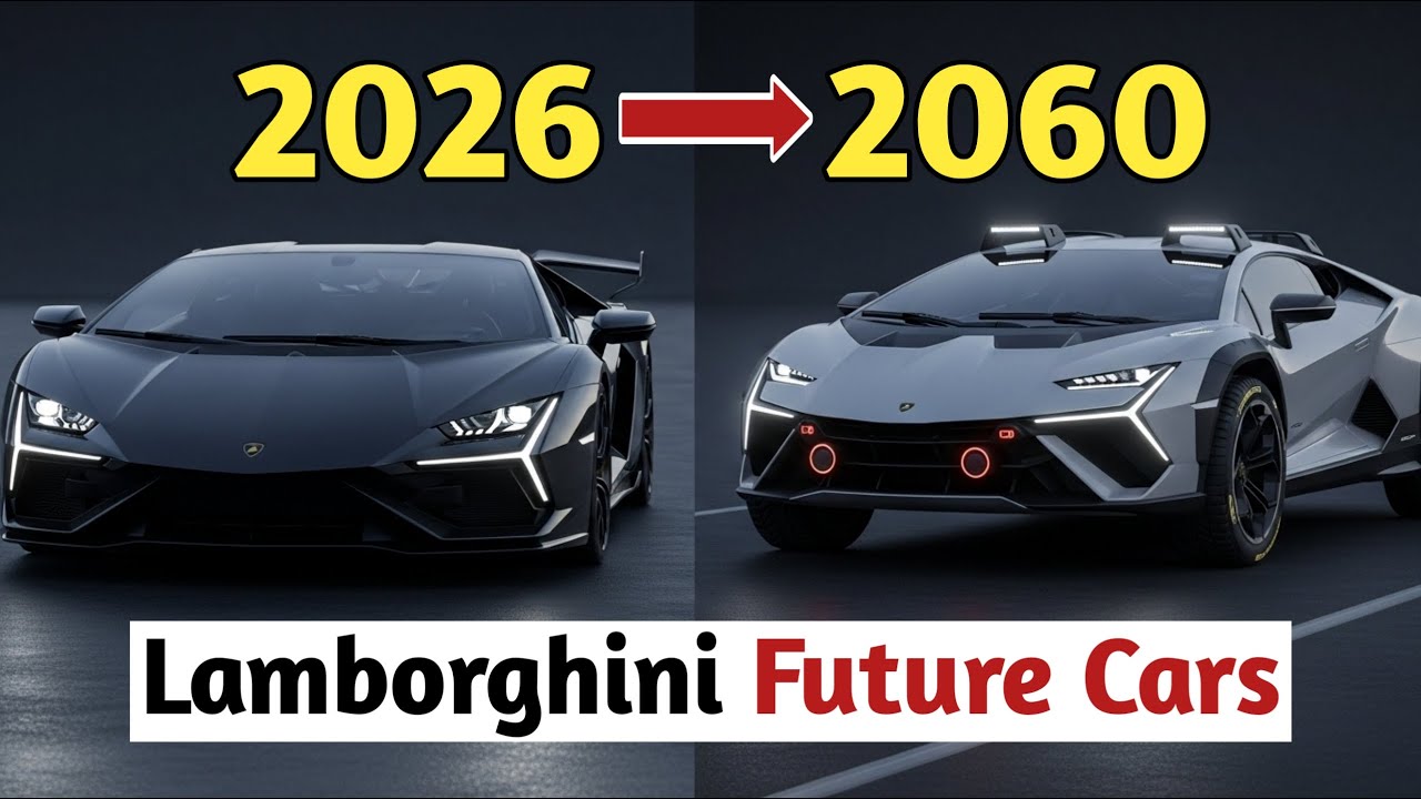 Lamborghini Future Cars | Evolution 2026 To 2060 in 2 Minutes - YouTube