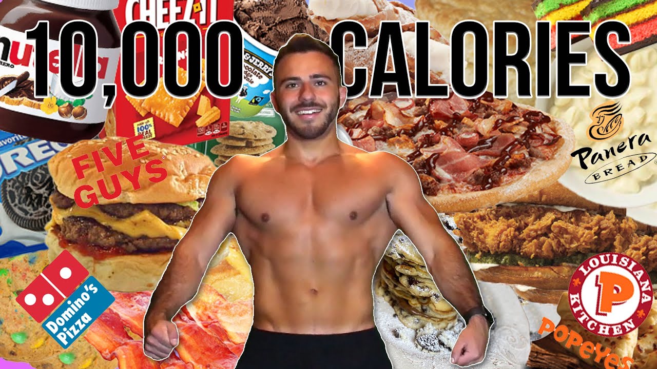10,000 CALORIE CHALLENGE | Insane Transformation Included - YouTube