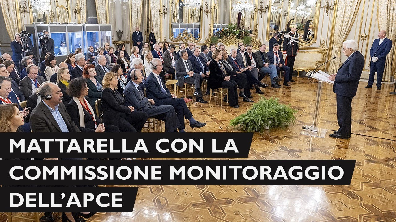 Mattarella con la Commissione Monitoraggio dell’Assemblea parlamentare ...