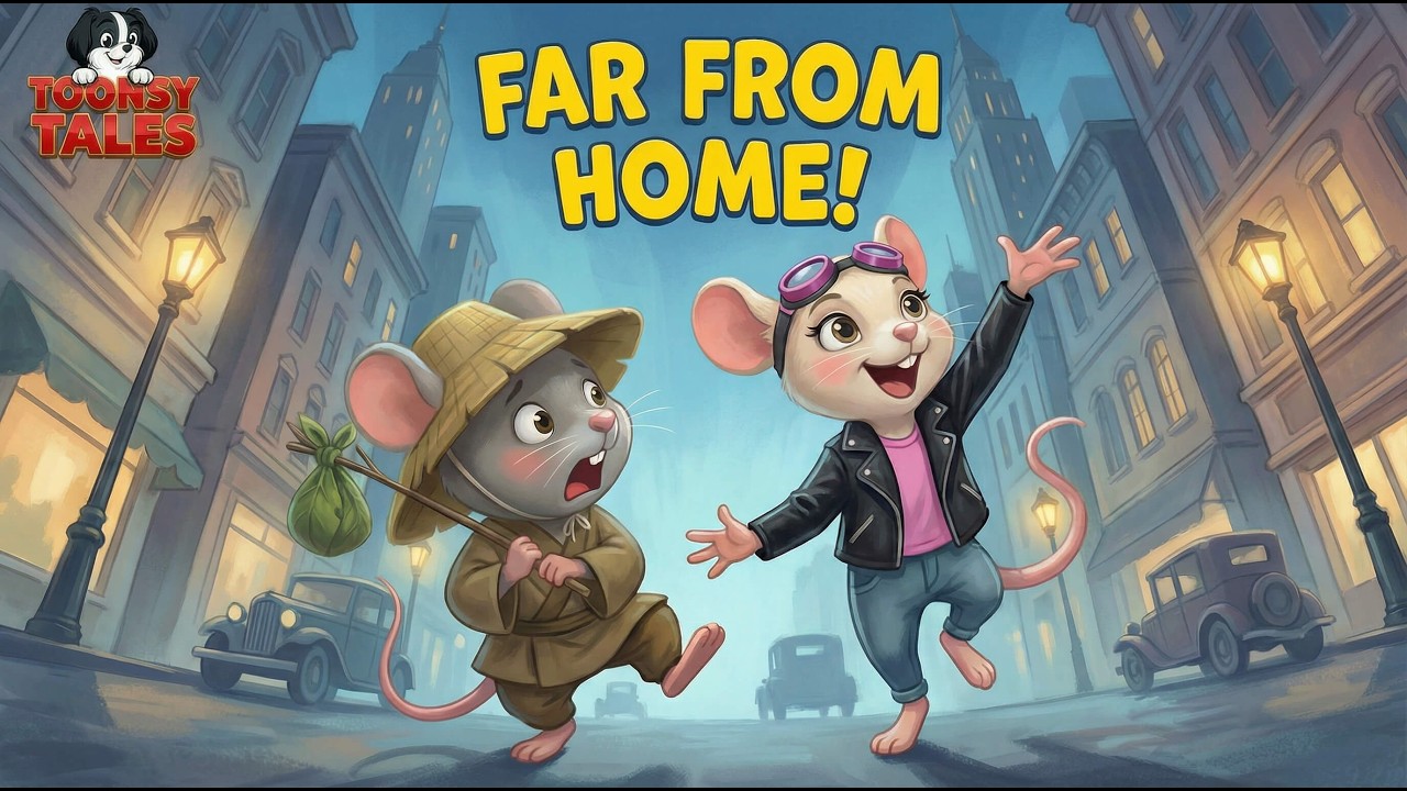 🐭 Farm Mouse travels to City 🏢 | Animated Story for Kids - YouTube