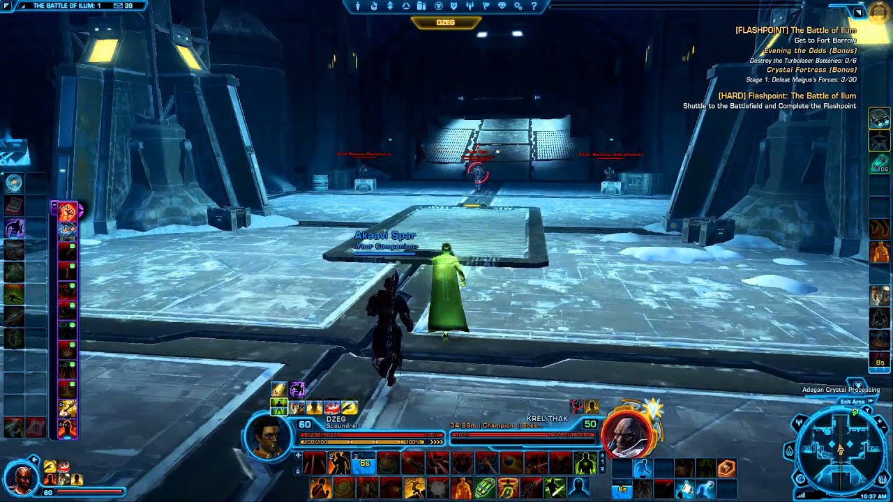 SWTOR - The Battle of Ilum Hard Mode - solo speedrun Flashpoint - HM FP ...