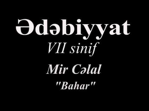 Ədəbiyyat 7 Mir Cəlal BAHAR