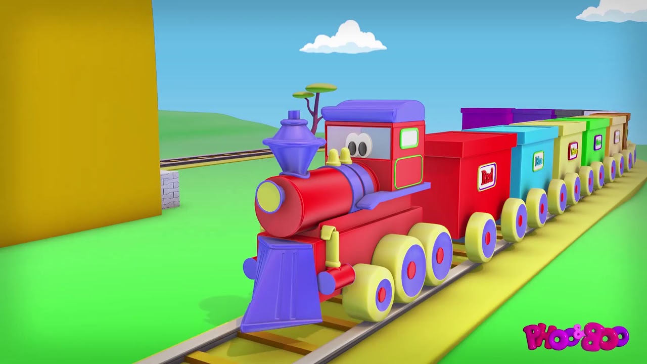 Learn Colors with Balloons & Train Best Learning Video for Toddlers ...