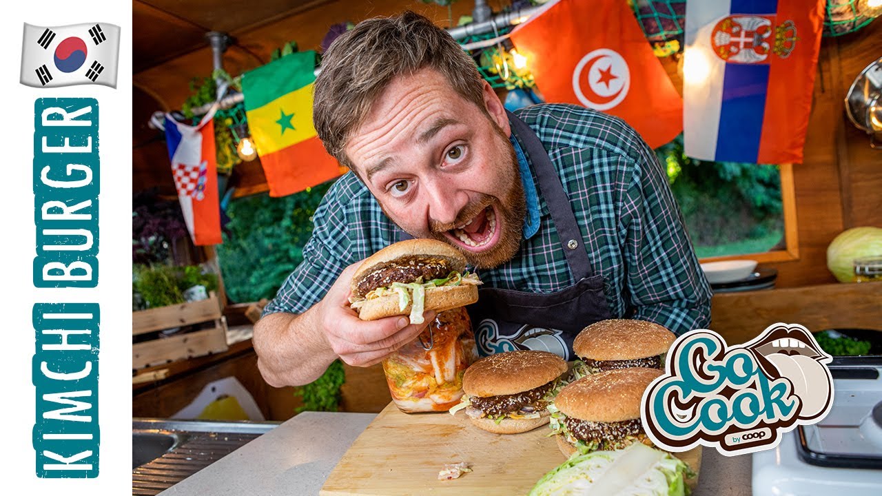 #25 Burger med kimchi og teriyakisovs | GoCook by Coop - YouTube