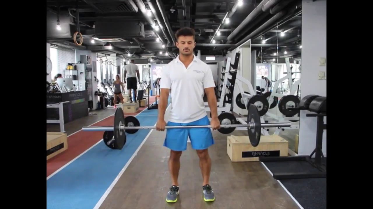 Barbell High Hang Power Shrug with Pinnacle Performance - YouTube