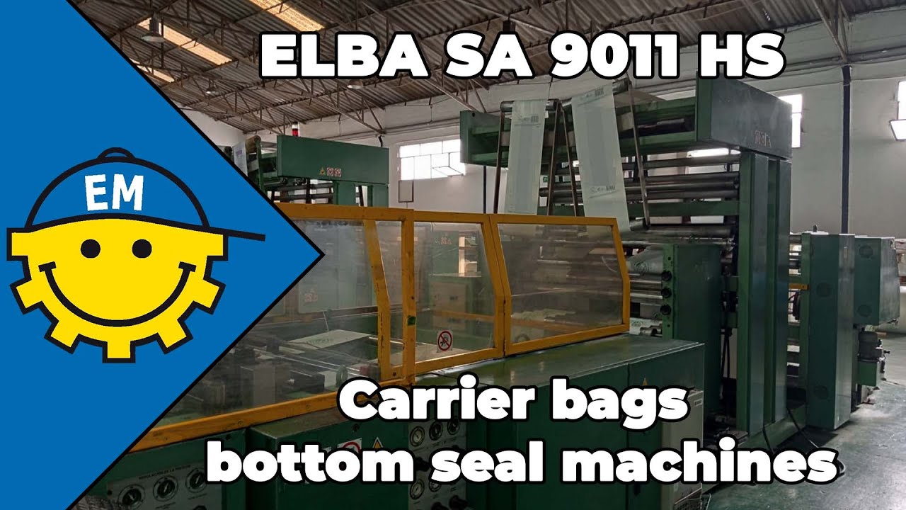 ELBA SA 9011 HS | Carrier bags bottom seal machines - YouTube