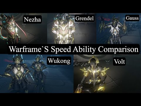 Speed Ability Comparisons In Warframe - YouTube