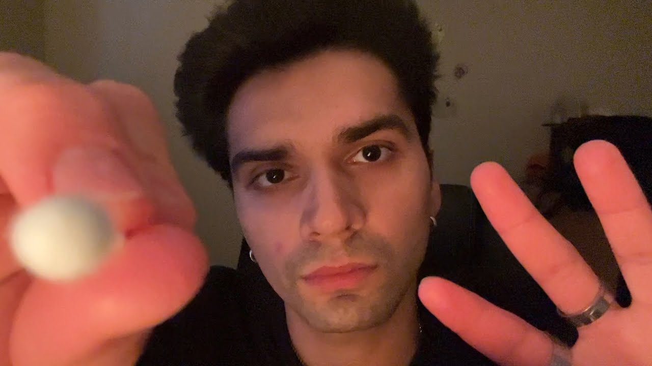 ASMR Mouth Sounds (Attempt) | Face Brushing, Inaudible Whispering, Face ...