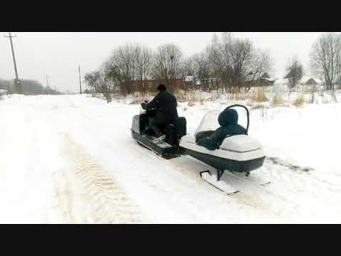 снегоход БУРАН ! ЧАСТЬ 4! МЕГА бюджетный проект! ПРОБНЫЙ ВЫЕЗД! the ...