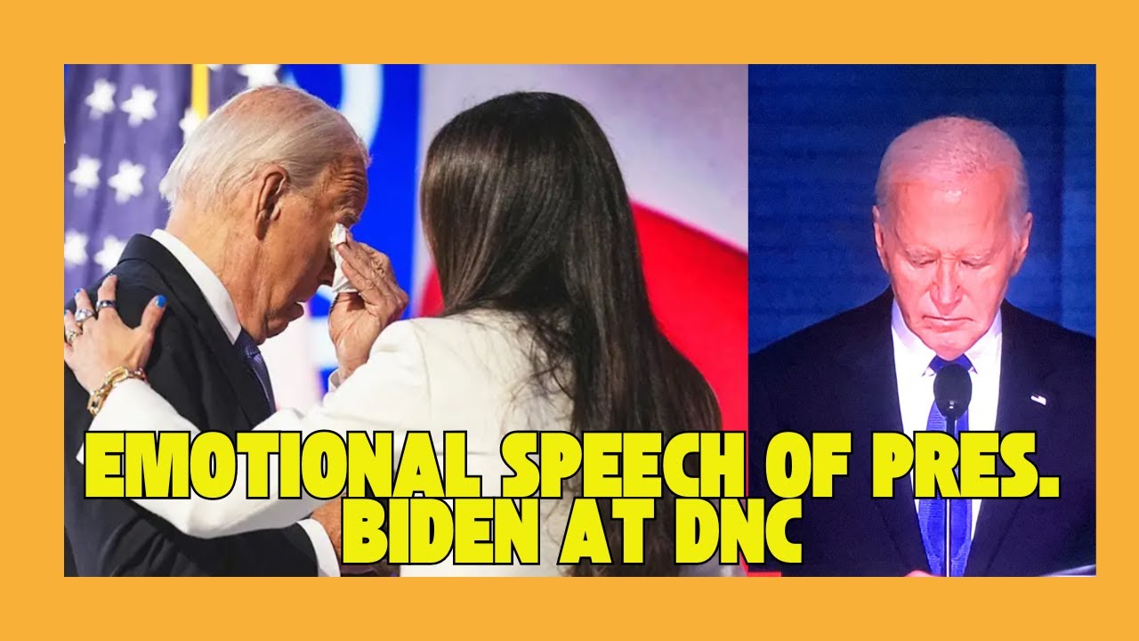 EPIC!!! JOE BIDEN 2024 DNC SPEECH...FULL OF EMOTIONS AND GRATITUDE 😥😥😥 ...