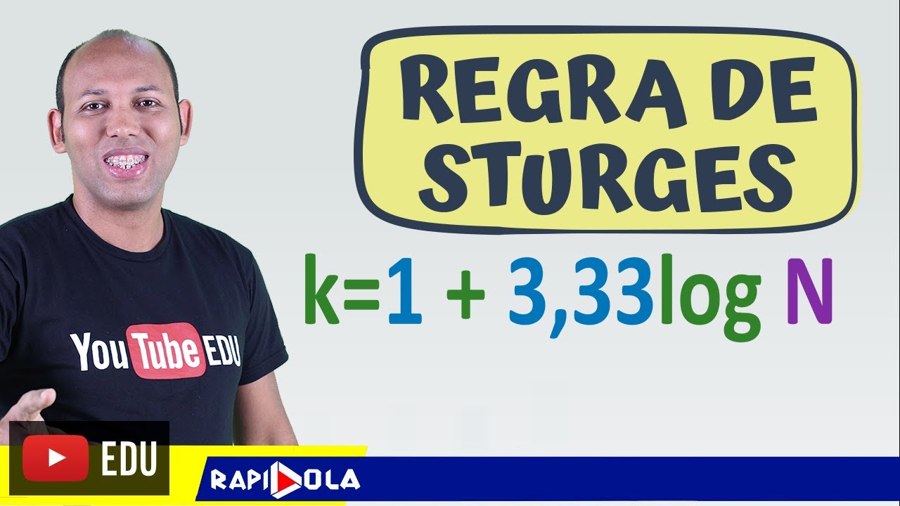 DISTRIBUIÇÃO DE FREQUÊNCIA COM CLASSES REGRA DE STURGES - YouTube