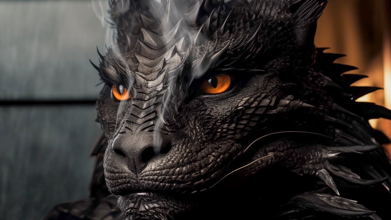 De-Stress with a Purring Dragon Panther on a Stormy Night 🐈‍⬛🐉Thunder ...