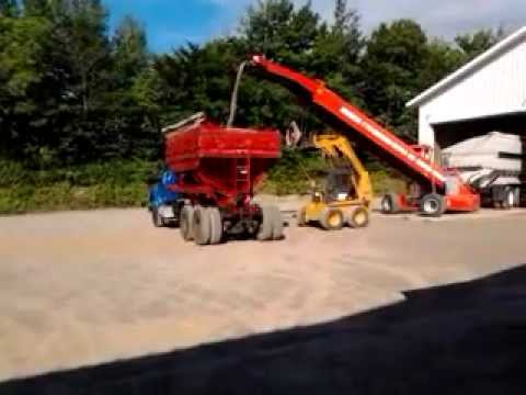 cleaning rye seed - YouTube