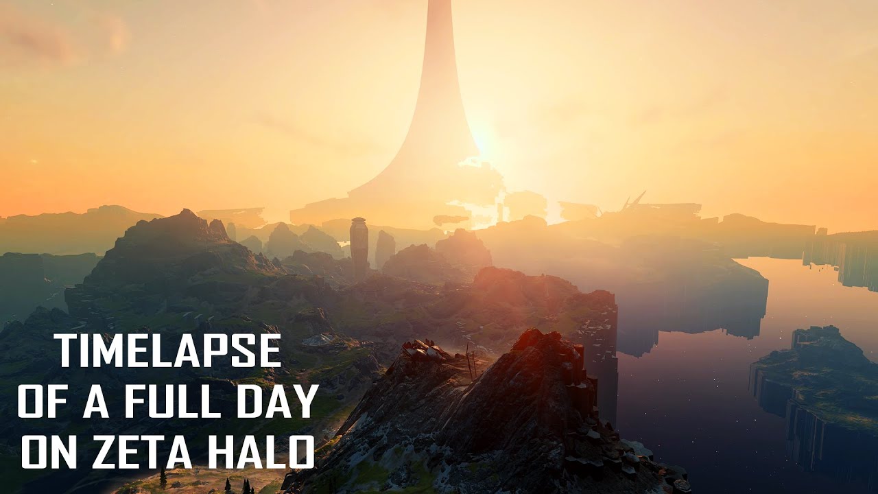 Halo Infinite Timelapse of a Full Day Cycle (1h in 2.5mins) - YouTube