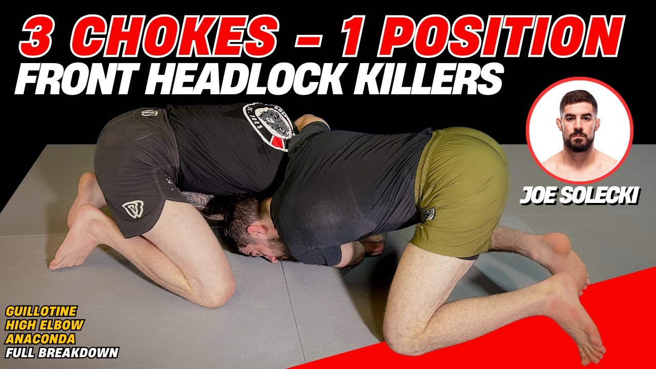 3 Front Headlock Chokes You NEED in Your Game - Joe Solecki - YouTube
