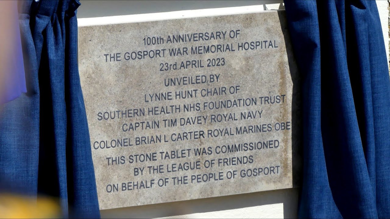 Gosport War Memorial Hospital Centenary stone dedication - Sunday 23rd ...