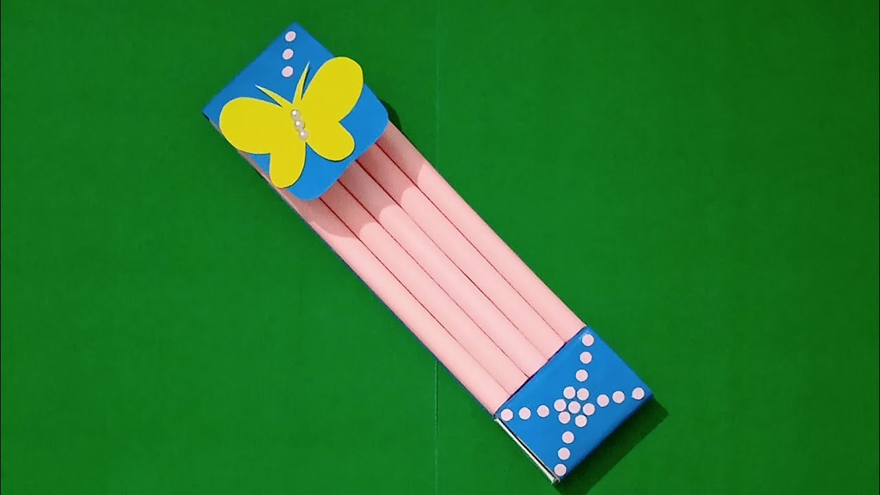 How to Make Fancy Pencil Box || Fancy Pencil Box For Paper Craft ...