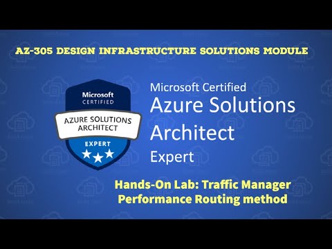 26. AZ-305 - Hands-On Lab - Traffic Manager Performance Routing method ...