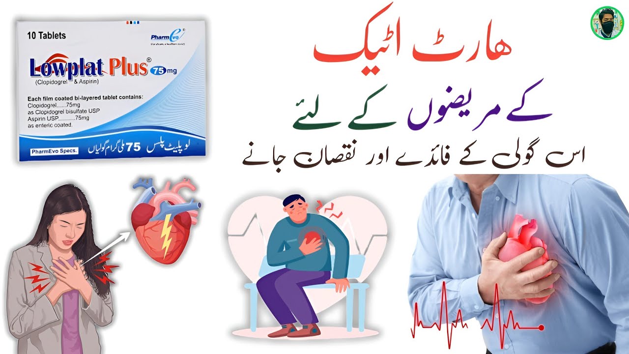 Clopidogrel & Aspirin Tablet uses , benefits & side effects in Urdu ...