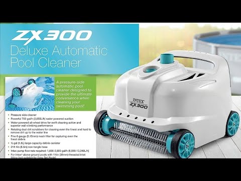 Intex 28005E ZX300 Deluxe Automatic Pool Cleaner, Gray - YouTube