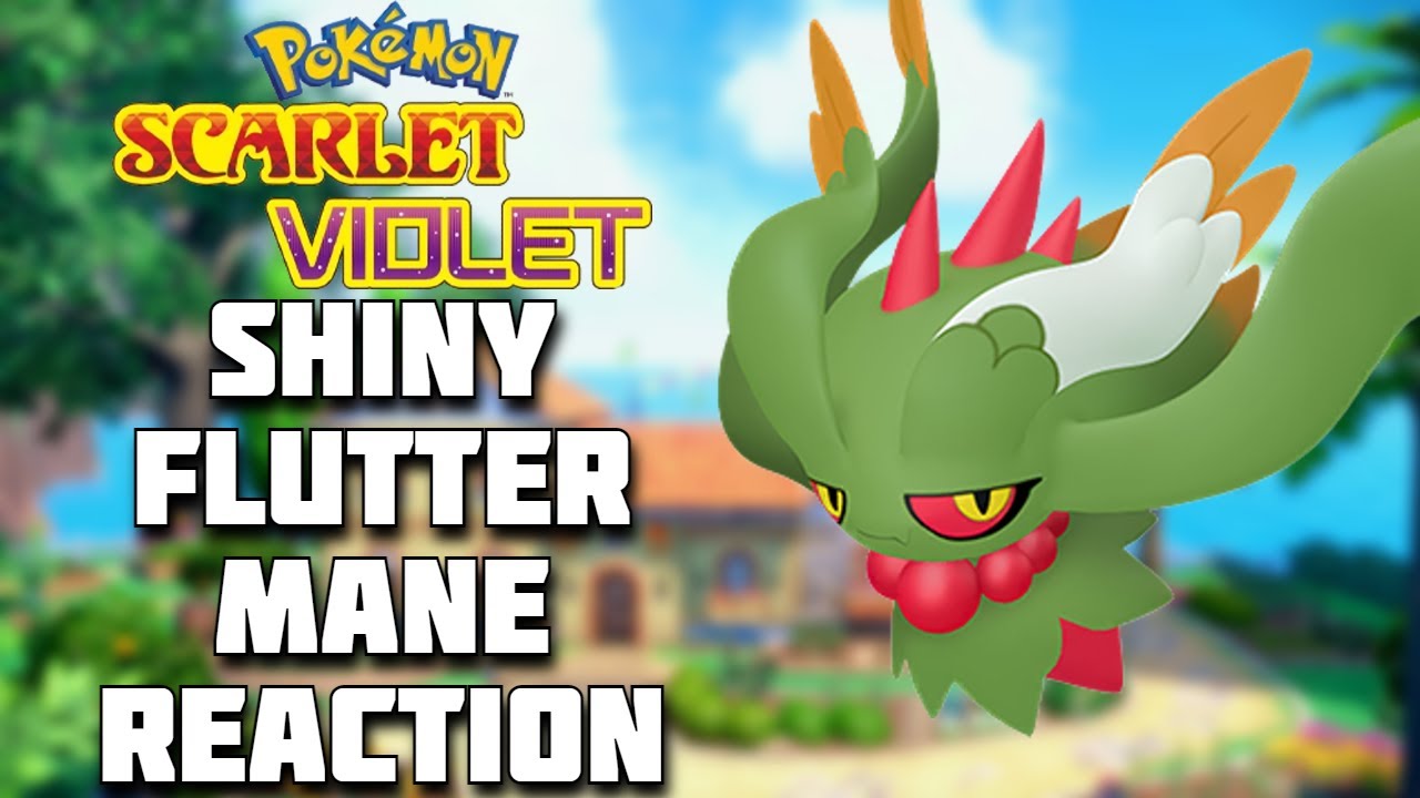 SHINY FLUTTER MANE FULL REACTION! Pokemon Scarlet and Violet Shiny ...