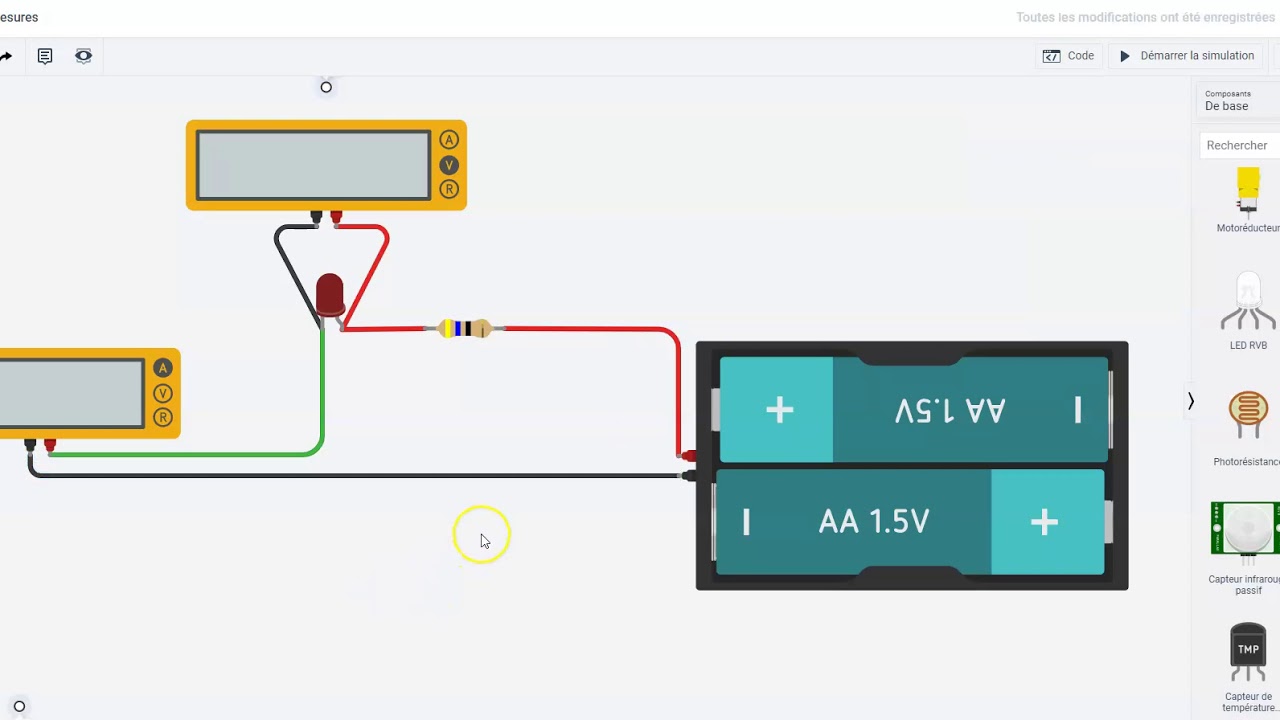 Tinkercad circuit - Mesures - YouTube