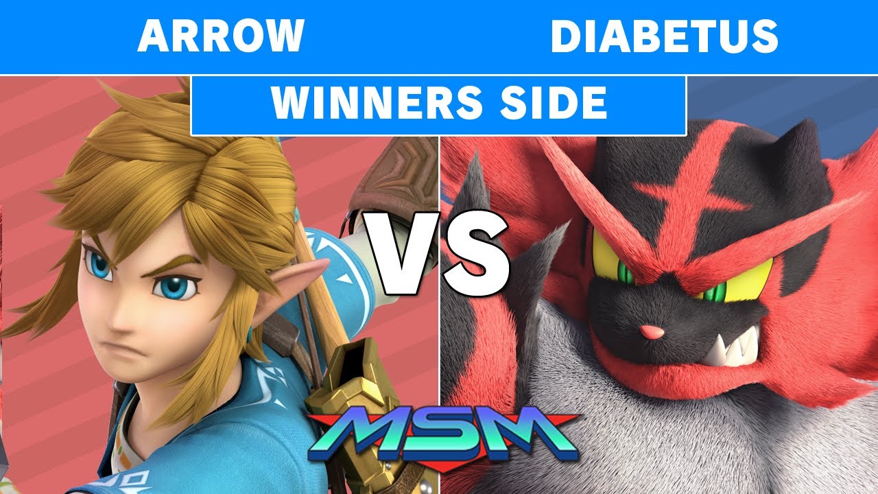 MSM 228 - Arrow (Link) Vs Diabetus (Incineroar) Winners Pools - Smash ...