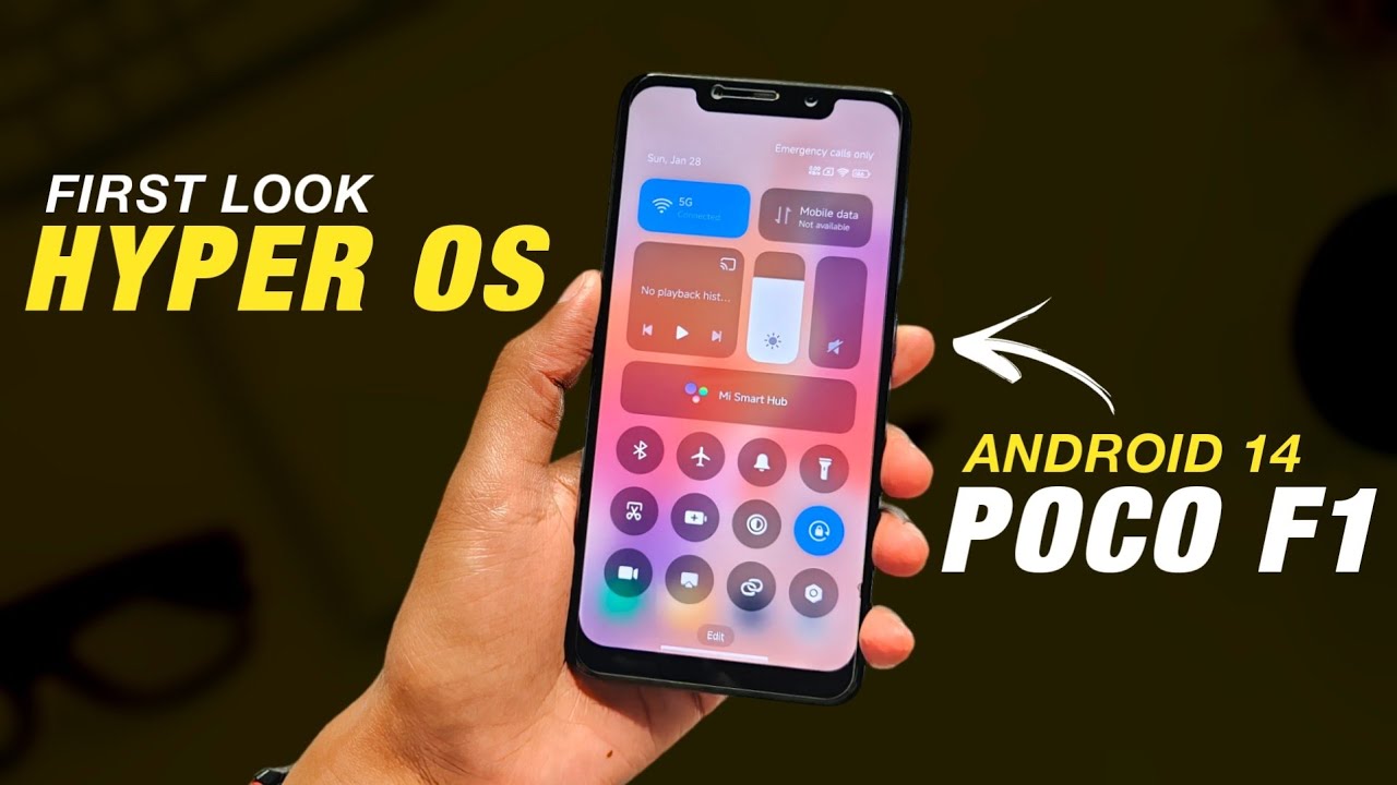 First Look HYPER OS - Android 14 - POCO F1 - SPRom 24.1.24 - Install ...
