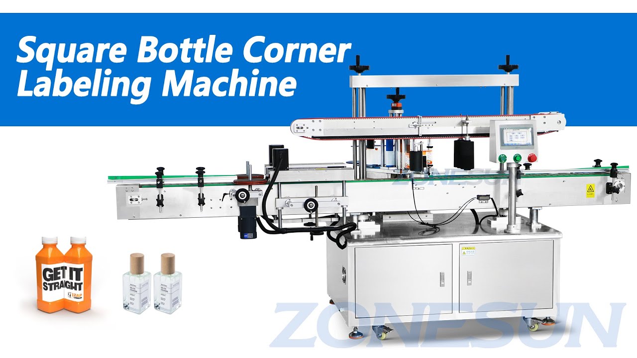 How To Use Automatic Corner Labeling Machine For Square Bottles? - YouTube