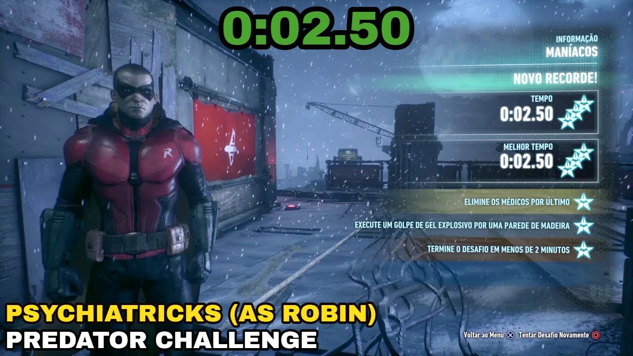 Batman: Arkham Knight - Psychiatricks (as Robin) - Predator Challenge ...