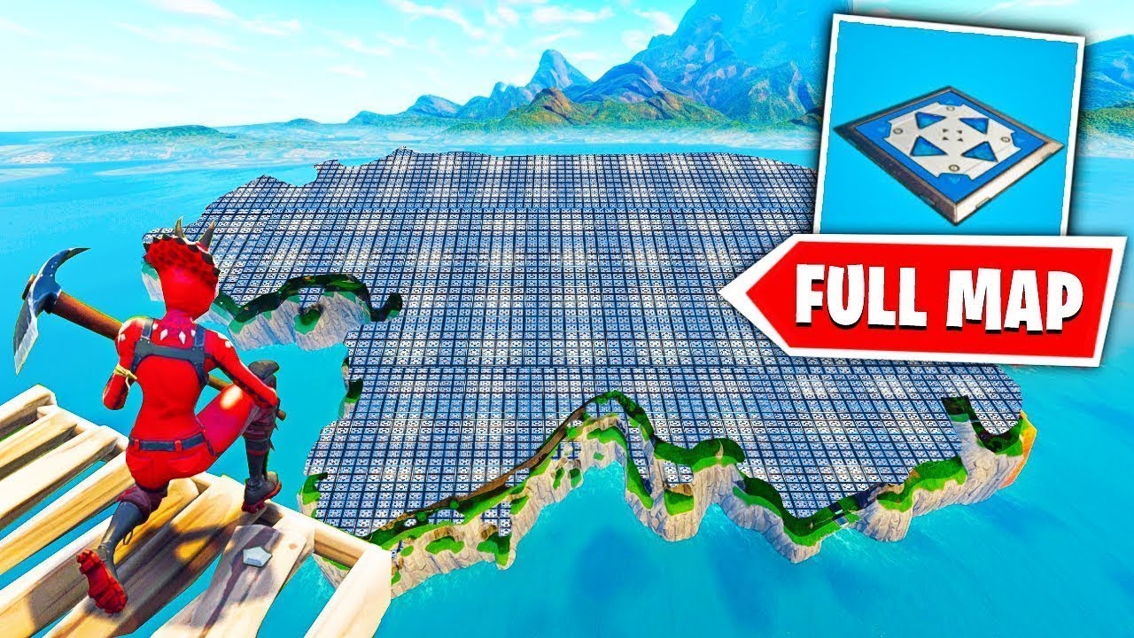 Covering the ENTIRE map with bounce pads!! (Fortnite Creative) - YouTube