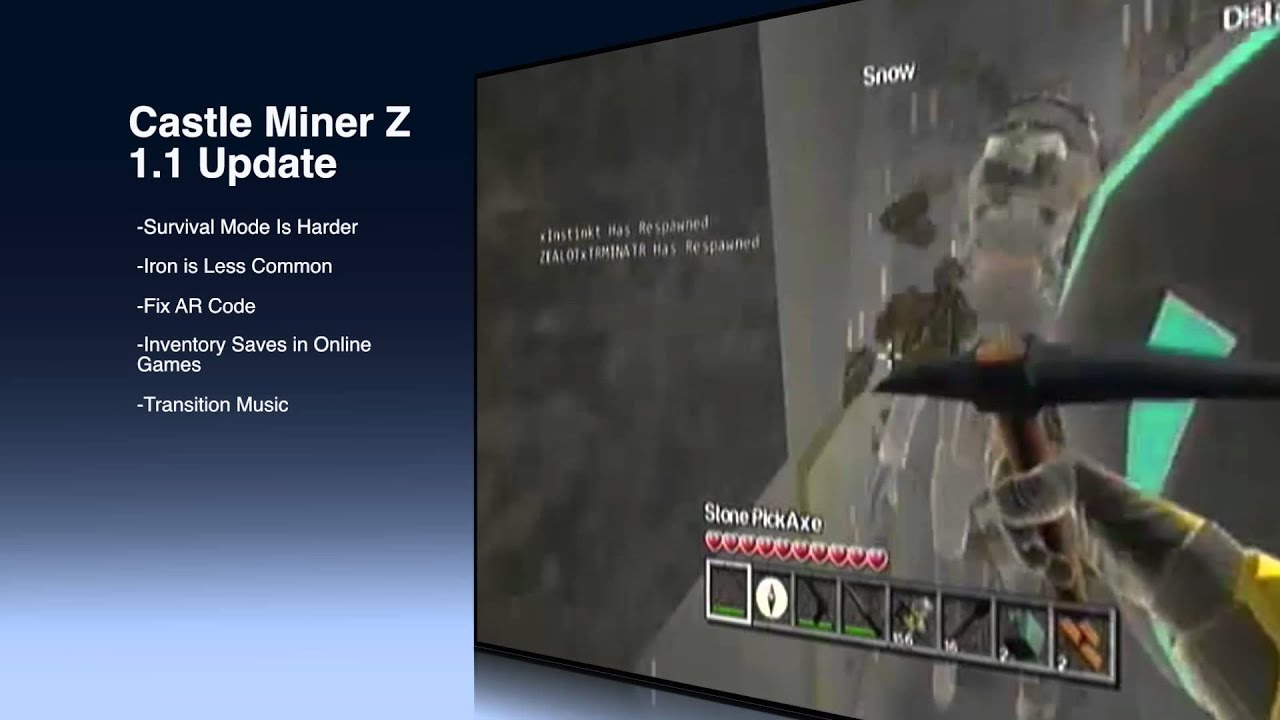 Castle Miner Z Updates 1.1 - YouTube