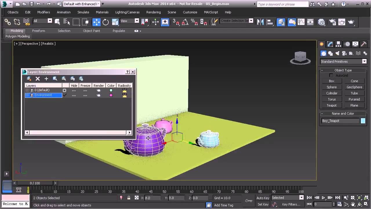 AutoDesk 3ds Tutorial 05- Organization and Hierarchy - YouTube