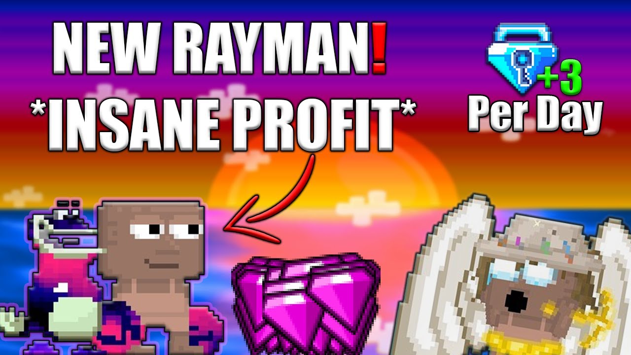 [x20 GEMS] NEW RAYMAN... | Growtopia - YouTube