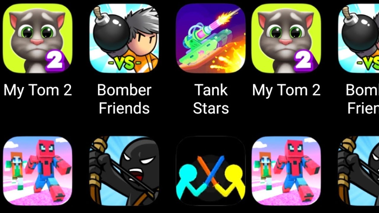 My Talking Tom 2,Craft Guys,Stick War Legacy,Supreme Duelist Stickman ...