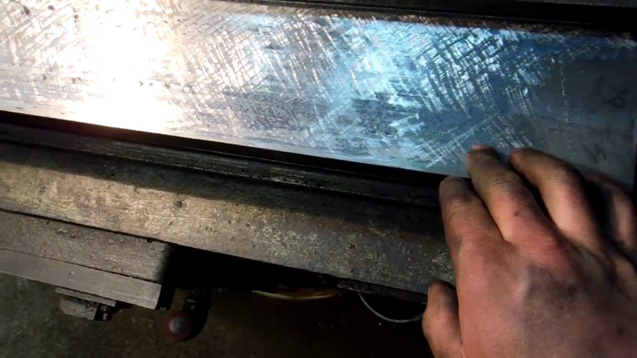 6T12 across ways repair project - Hand scraping walkaround /p8 - YouTube