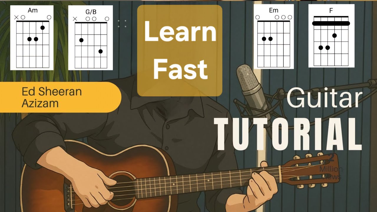 Learn to play Ed Sheeran - Azizam | Guitar Tutorial (Chords + Strumming ...