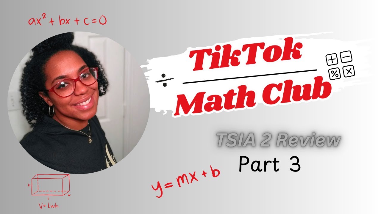 TSIA2 Math Review Part 3~ - YouTube