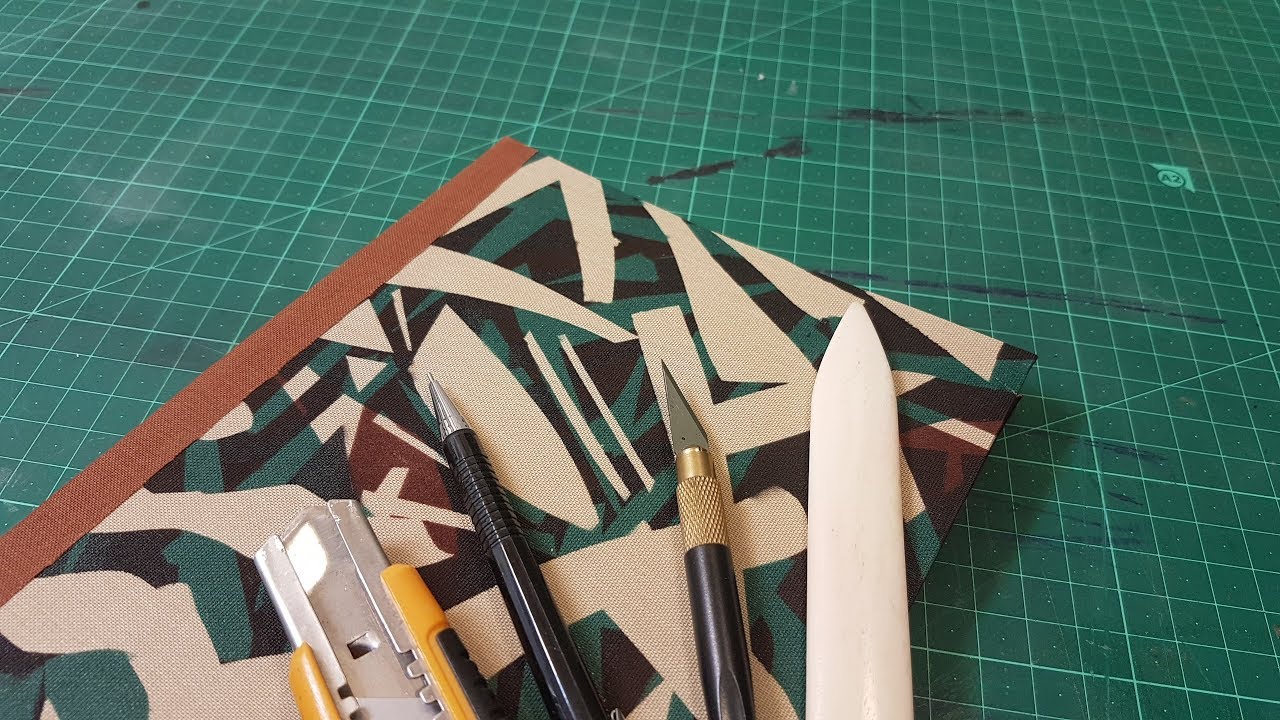 Camouflage Sketchbook- Homemade Bookbinding - YouTube