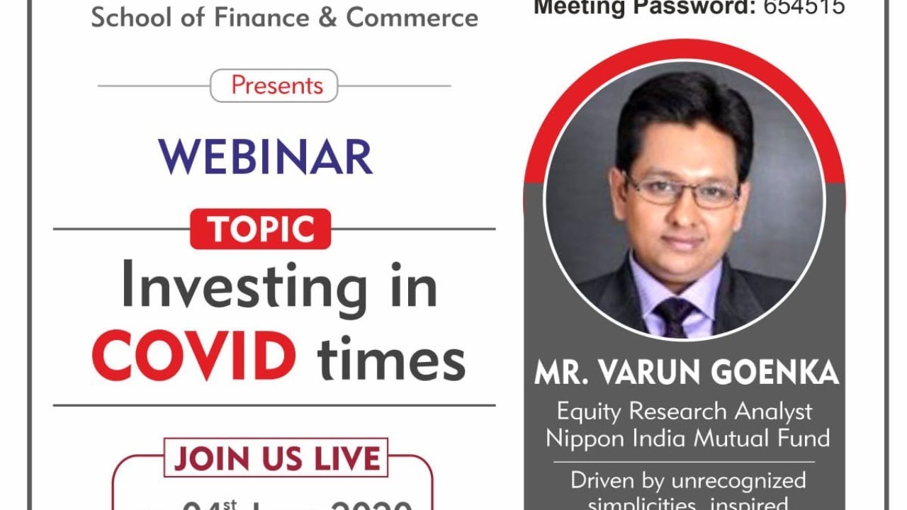 Investing in Covid Times | Mr. Varun Goenka - YouTube