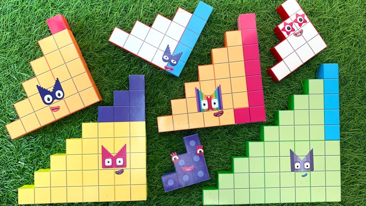 Numberblocks ASMR Looking for Rainbow Big 50 Puzzle Tetris | Satisfying ...