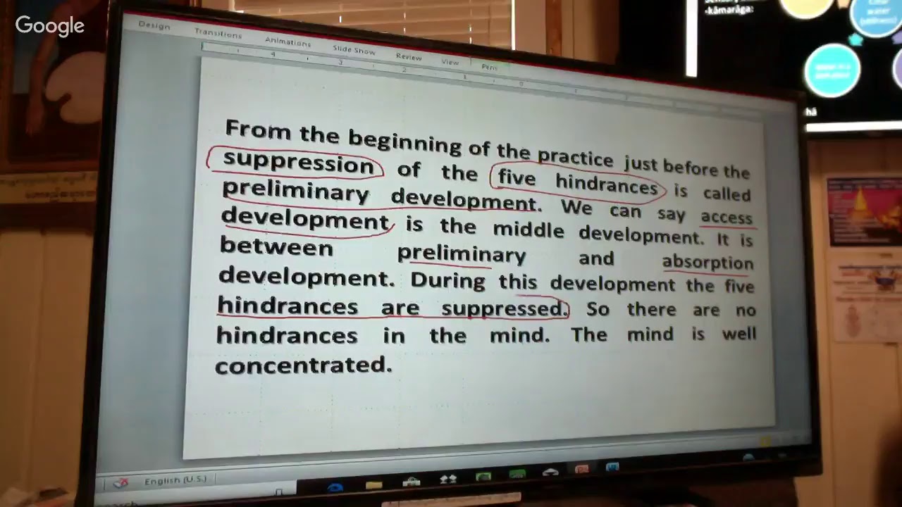 Abhidhamma Lecture (English) January 6, 2019 "Sense-sphere ...