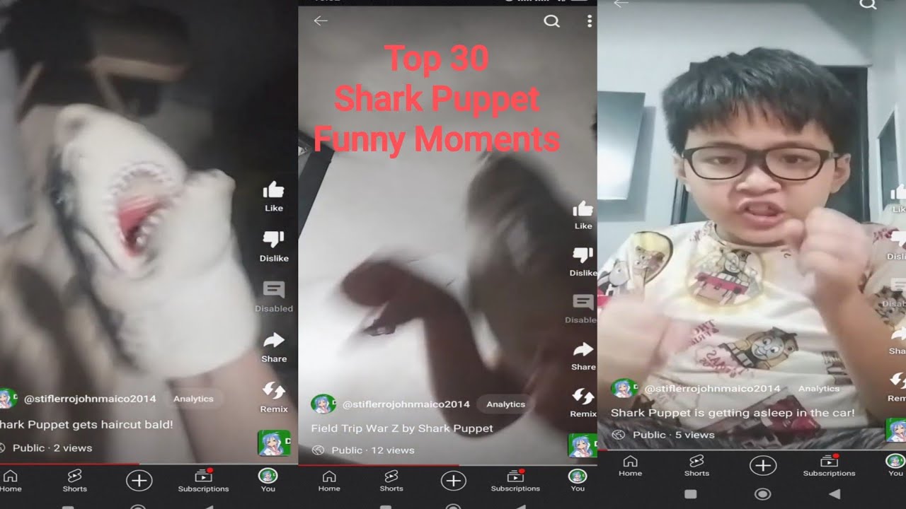 Top 30 Shark Puppet Funny Moments - YouTube