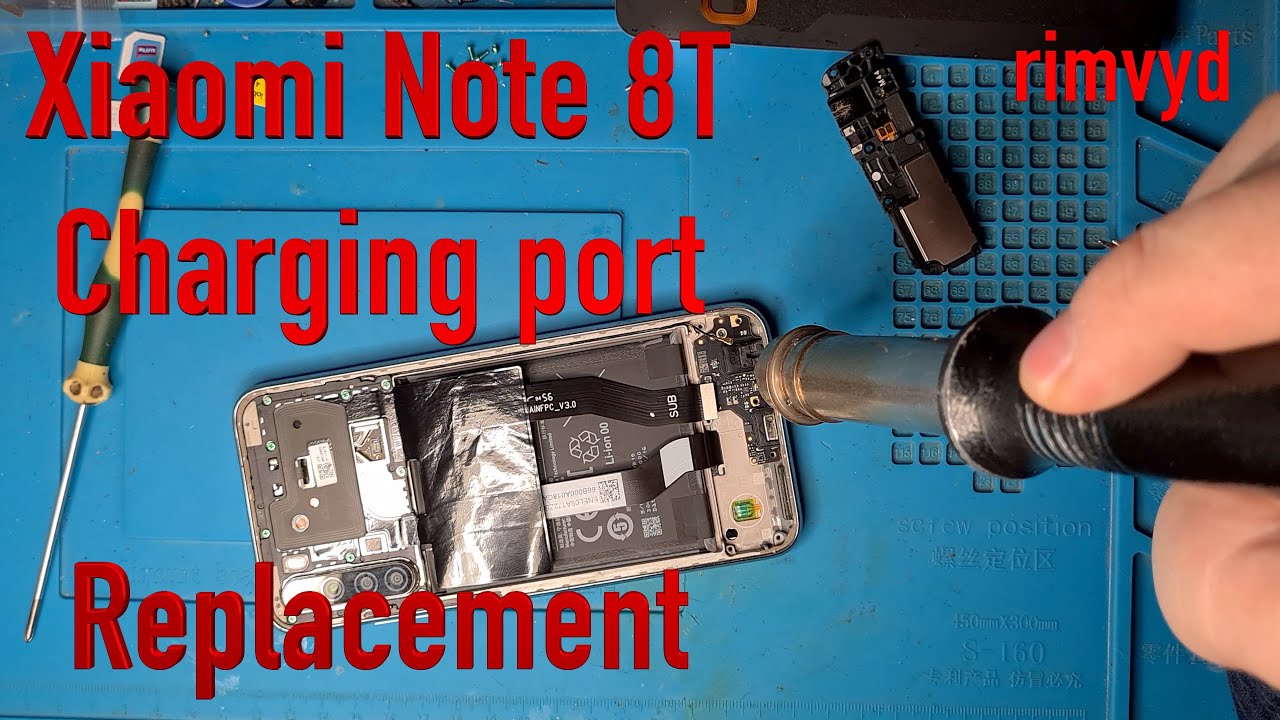 Xiaomi Note 8T Charging Port Replacement - YouTube