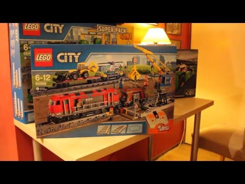 LEGO 60098 Heavy-Haul Train - Opening the Box - YouTube