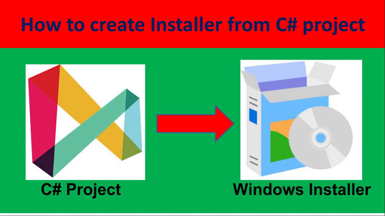 How to create windows installer from C# Project - YouTube