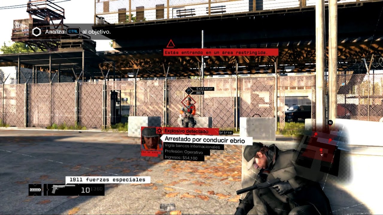 Watch Dogs: Enemy Outpost Liberated - (stealth, hacking, action) - YouTube