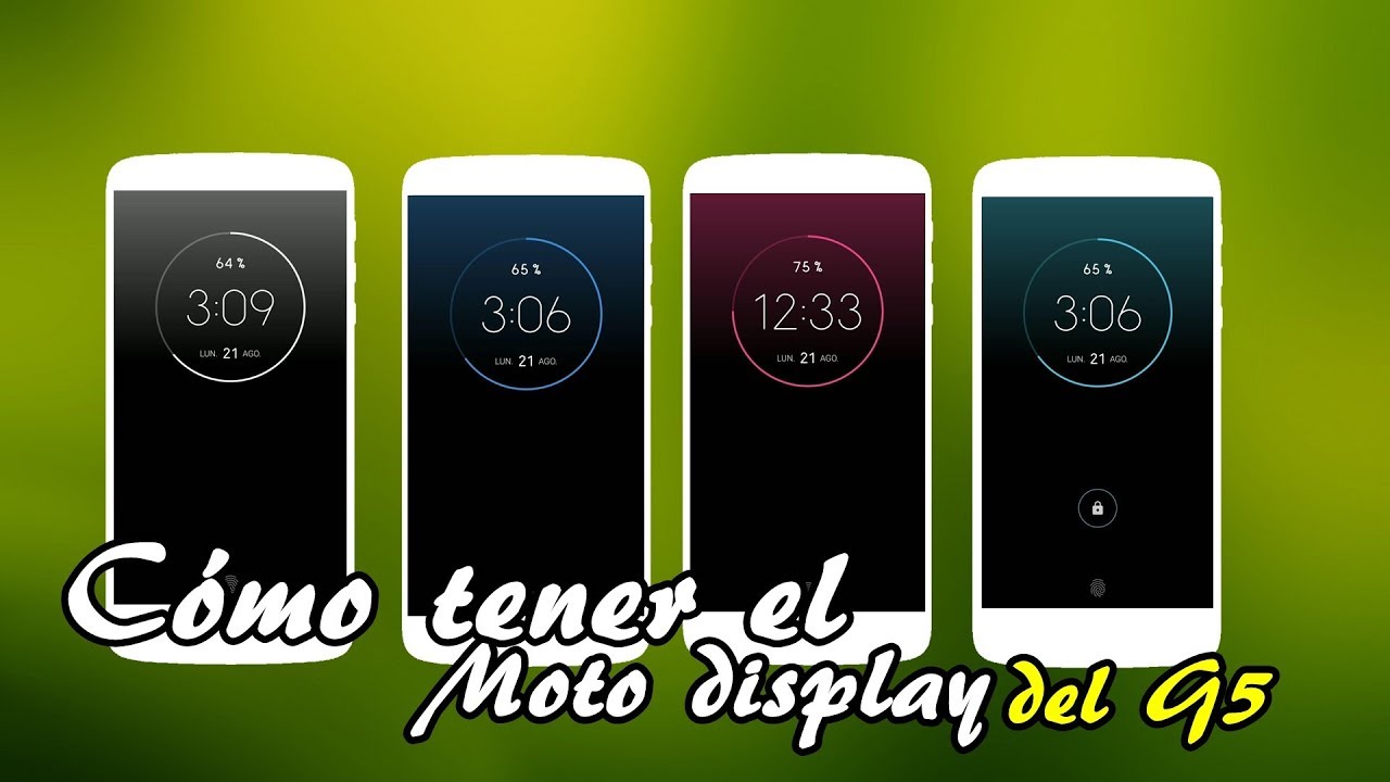 COMO TENER LA PANTALLA MOTO DISPLAY DEL MOTO G5 EN EL MOTO Z (NORMAL Y ...
